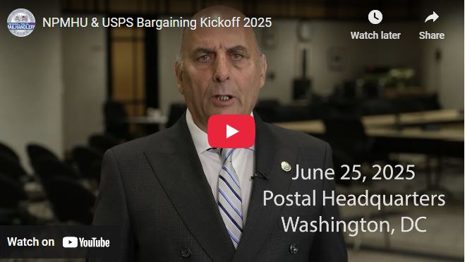 NPMHU Opening Statement to 2025 National Bargaining - National Postal ...